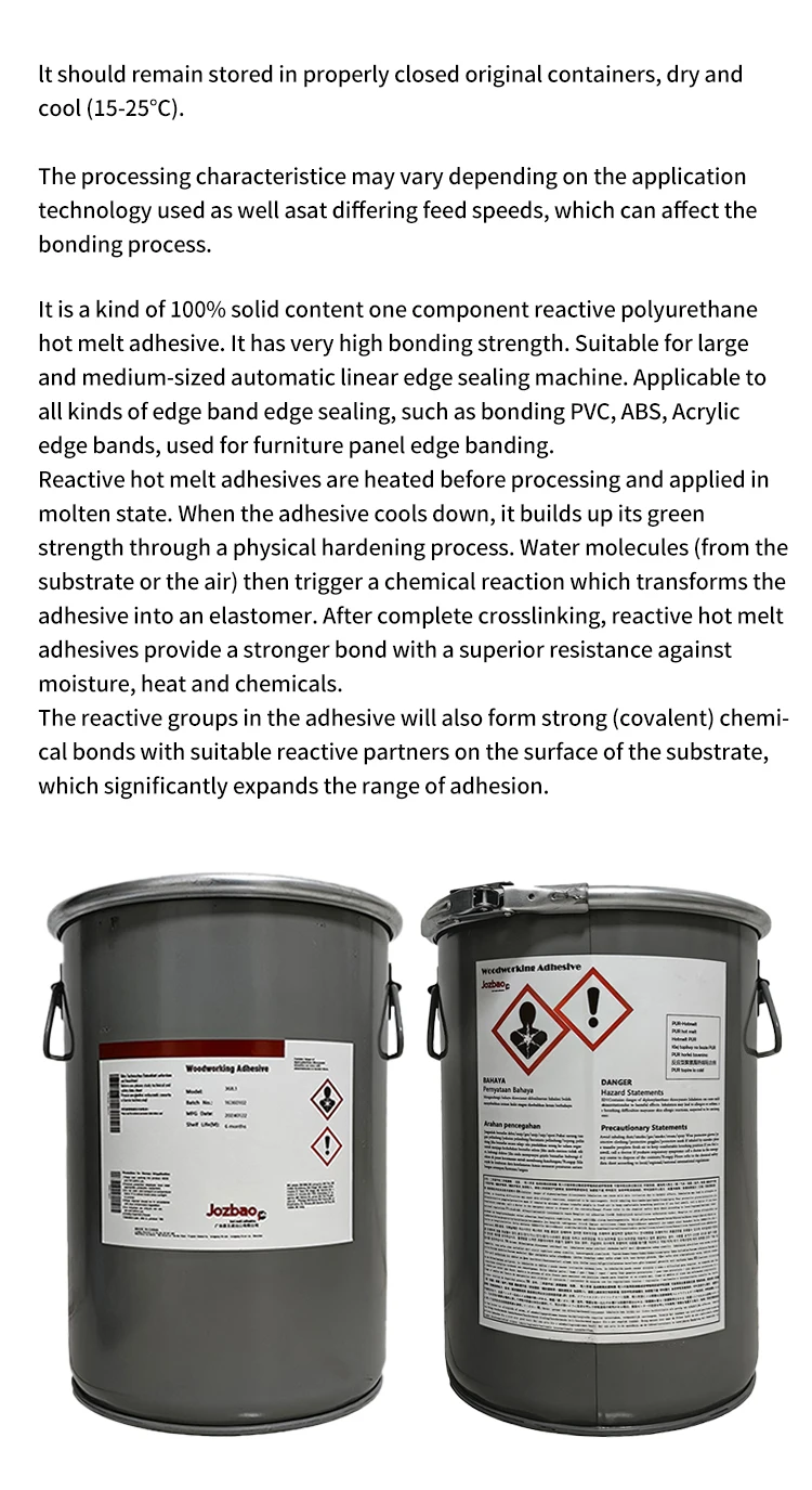 High Strength Polyurethane Reactive Hotmelt Adhesive for Aluminum ...