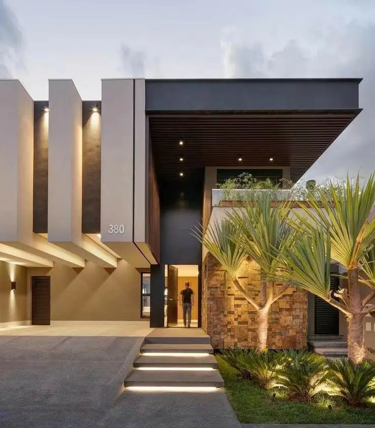 Luxury Prefabricated House - Durable 2 Floor Steel Frame
