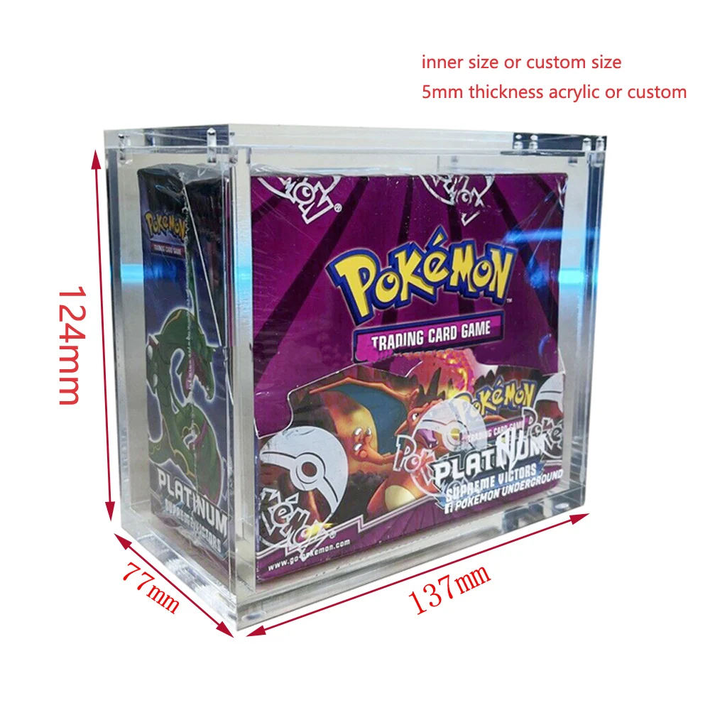 Mingshi Custom Pokemon Etb Acrylic Display Box Case