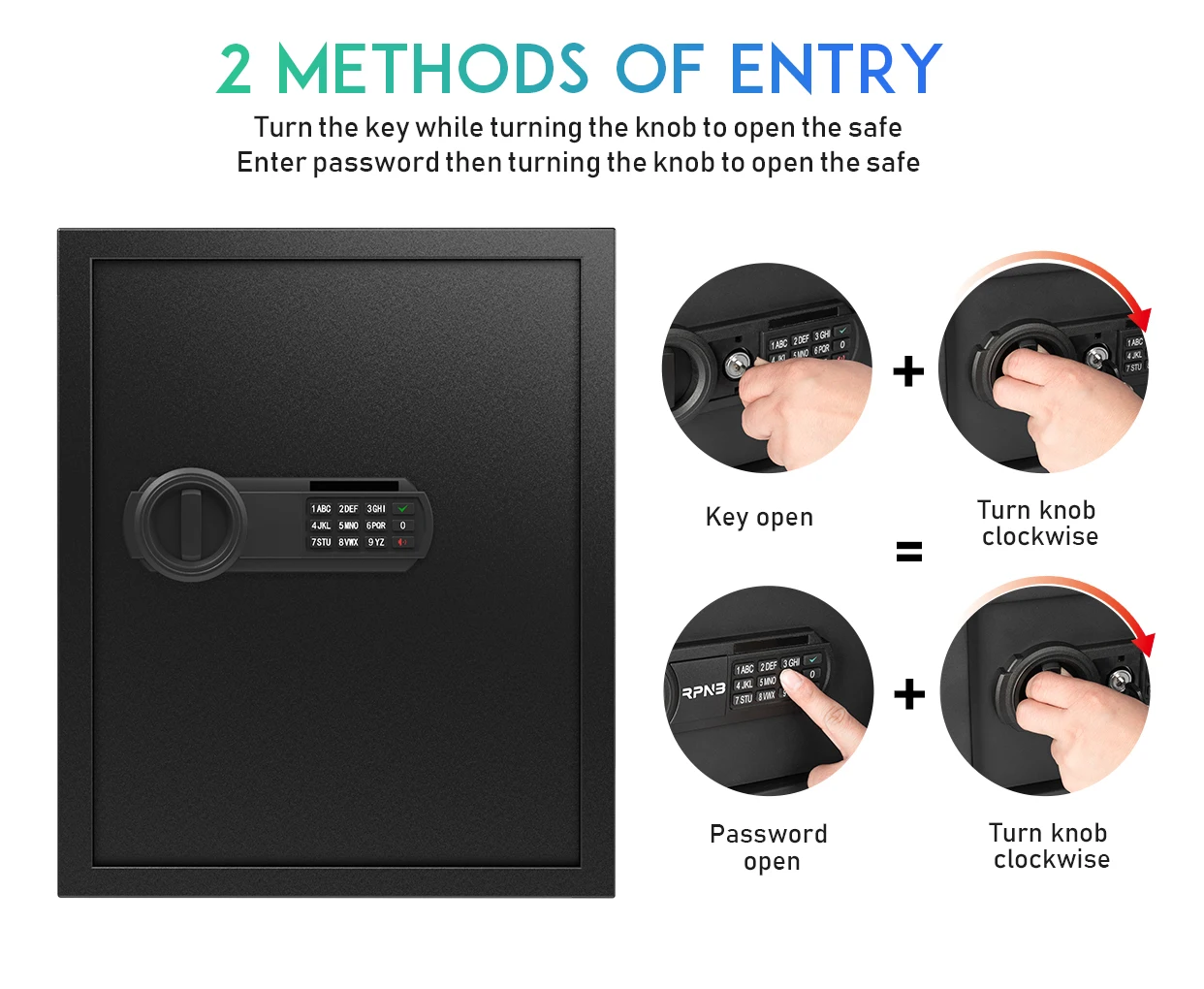 Custom Safes Electronic Digital Lock Home Safe Box For Money 43l - Buy ...