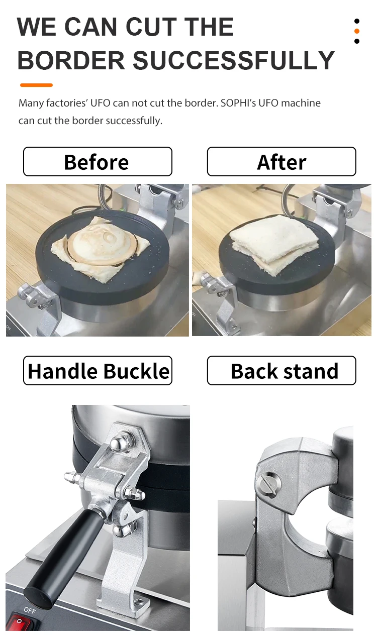 UFO Burger Machine - Easy to Operate Waffle Hamburger Maker