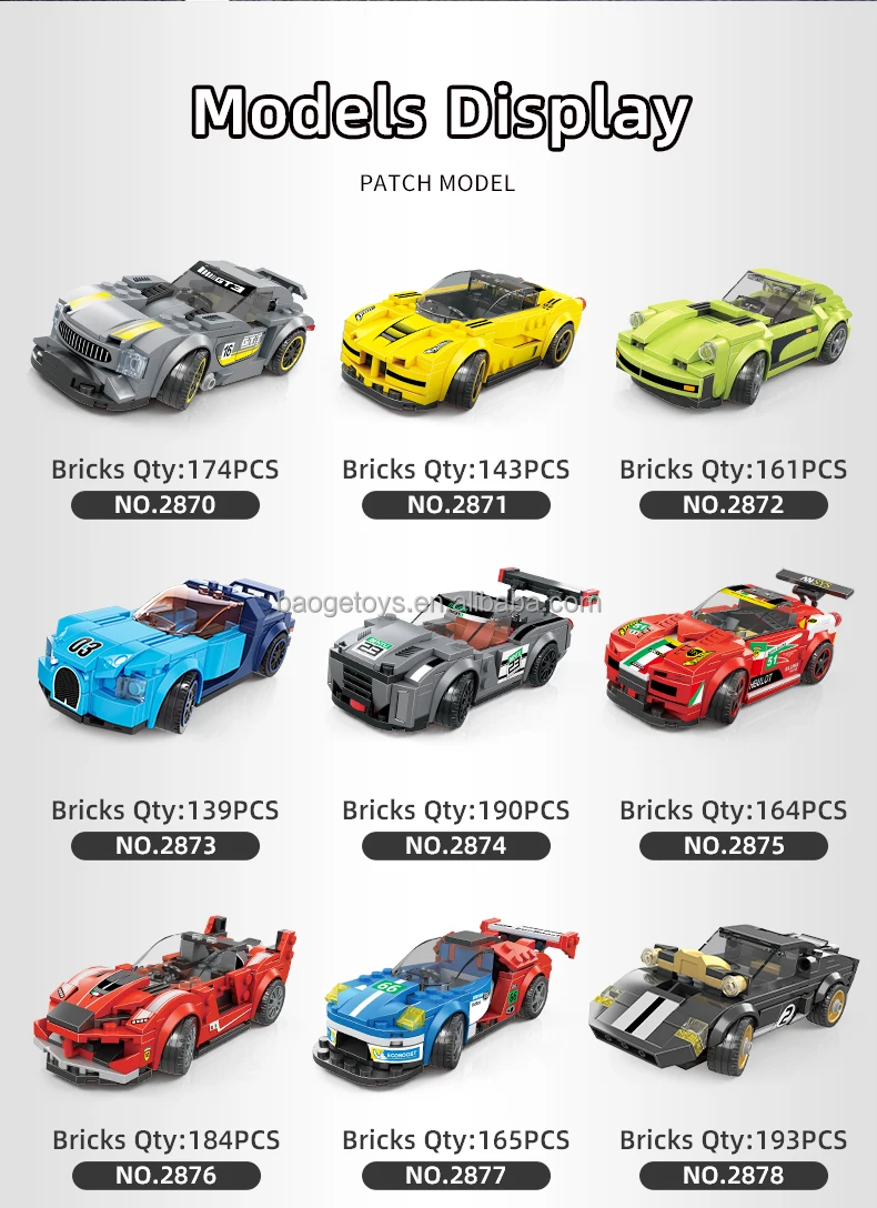 Wange S76 Building Toy Blocks Super Sport Car Toy 100 Pieces Custom ...