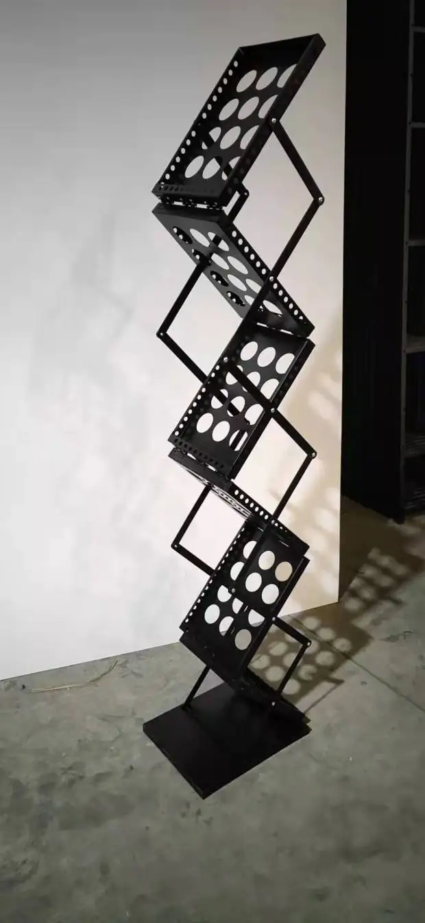 Foldable Literature Rack Magazine Rack Brochure Stand Catalog Portable ...