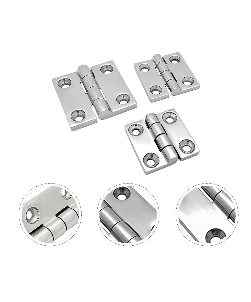 Boat Cast Door Butt Hinges Four-section Stainless Steel Precision ...