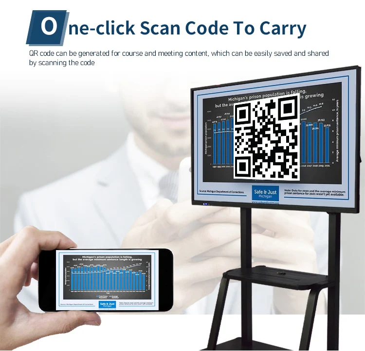 Interactive Whiteboard - 65 75 86 100 110 Inch Touch Screen