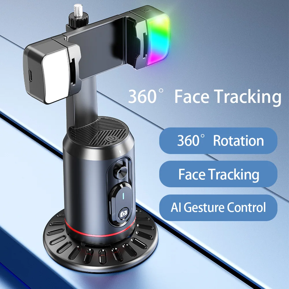 Q02 Auto Face Tracking Tripod - 360 Rotation & Gimbal Stabilizer