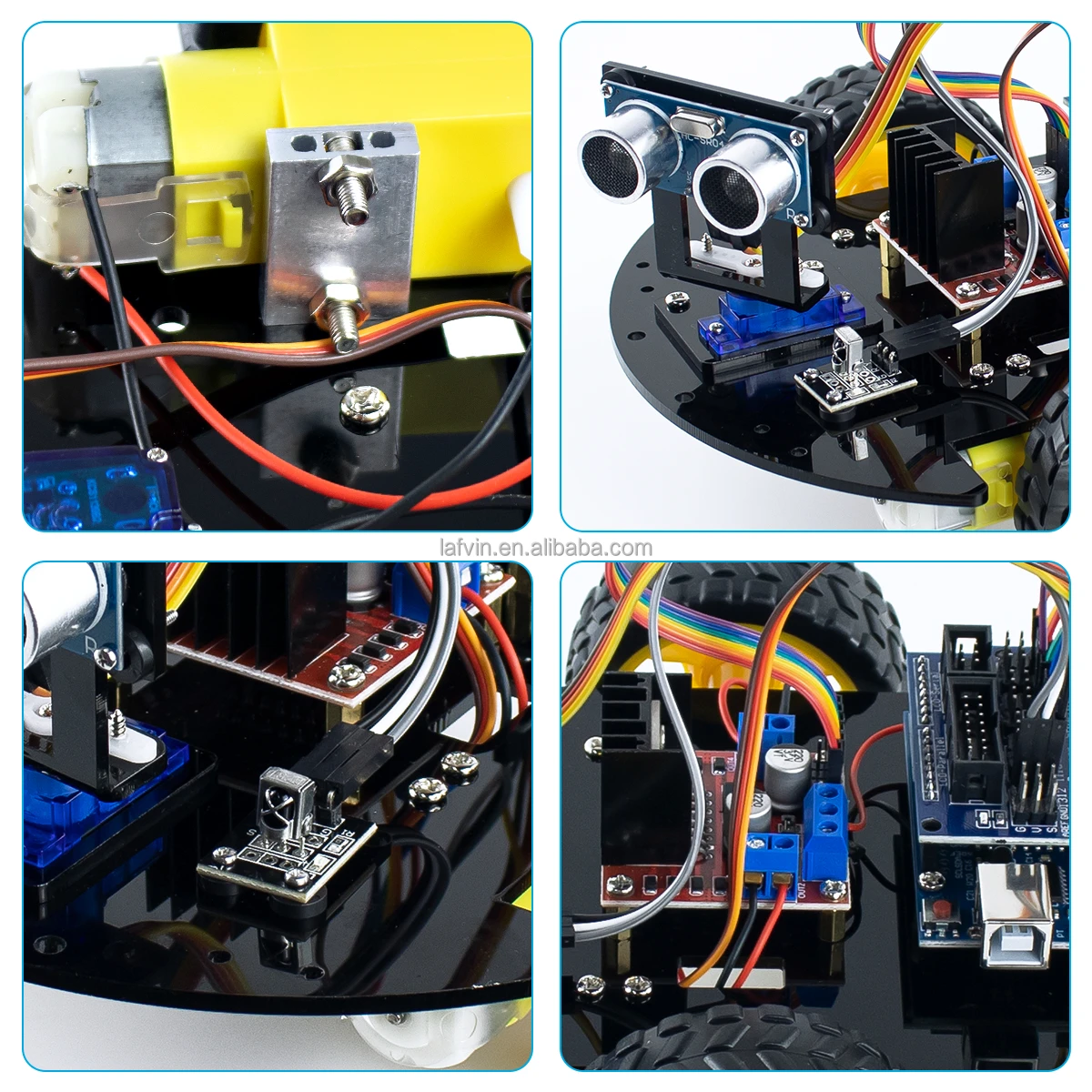 LAFVIN Smart Robot Car 2WD Chassis Kit - Educational Fun