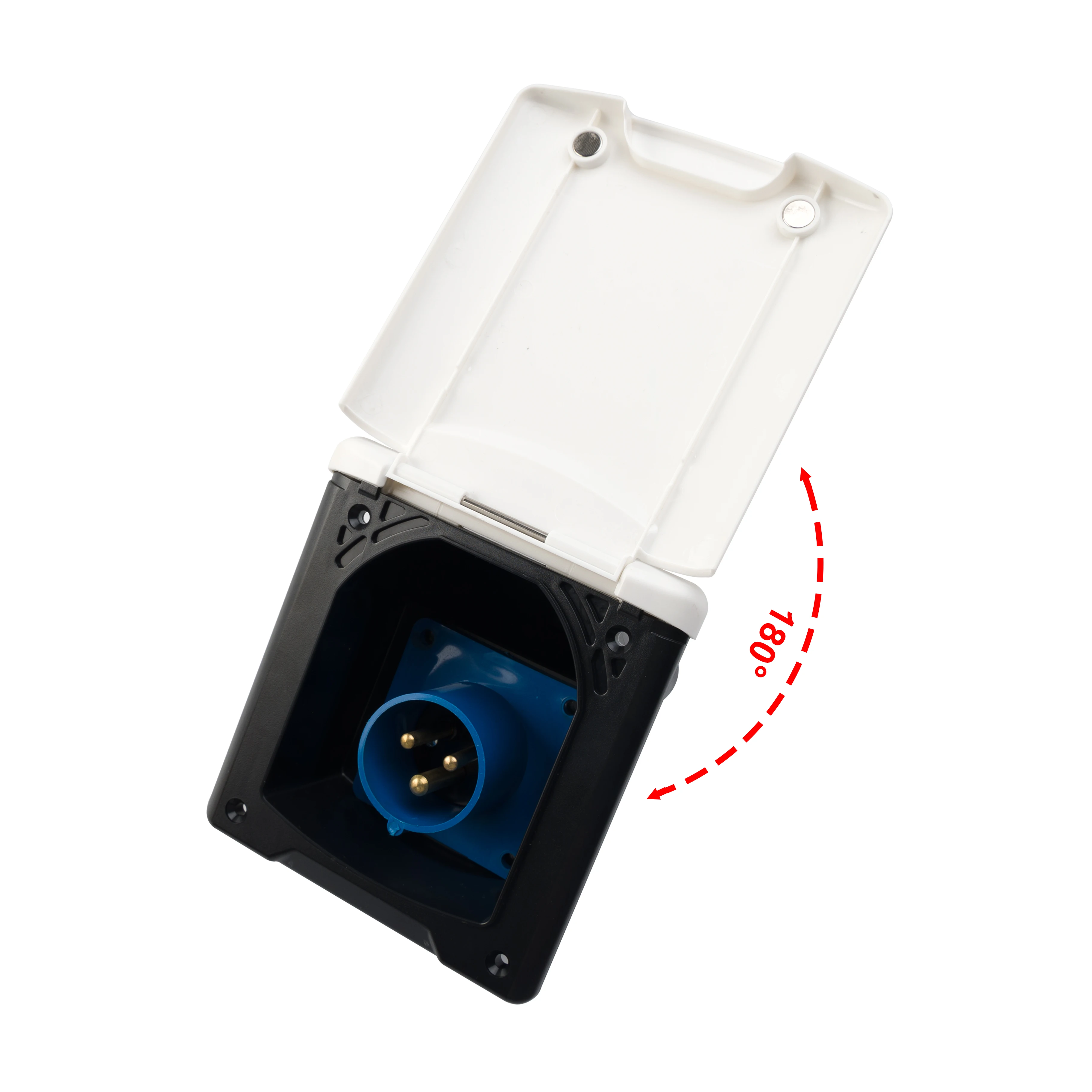 IP44 Waterproof ABS UV Resistance 16A 32A CEE Socket