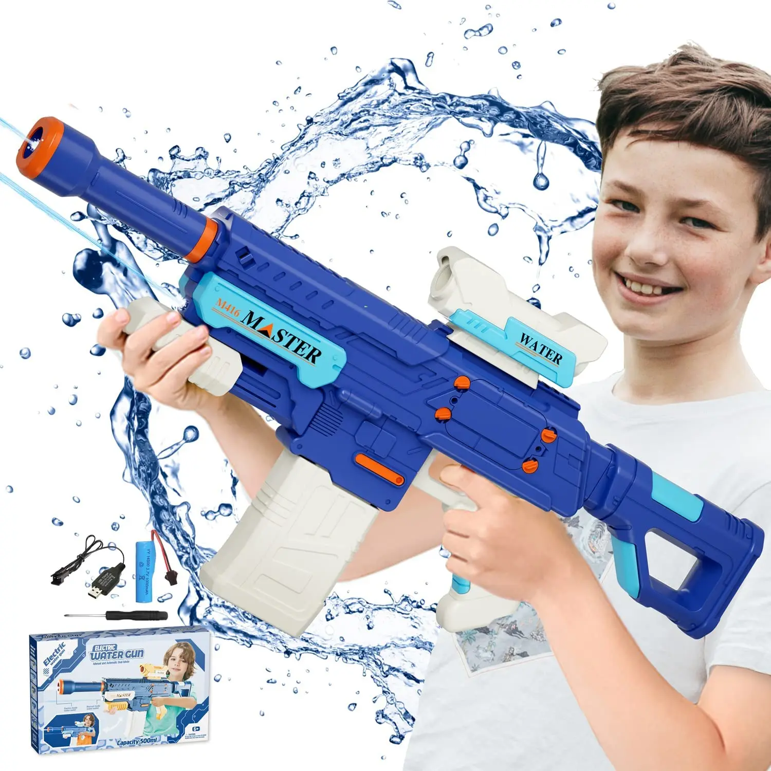 Electric Water Gun Toy For Adults Water Guns Blasters Guns With 500cc ...