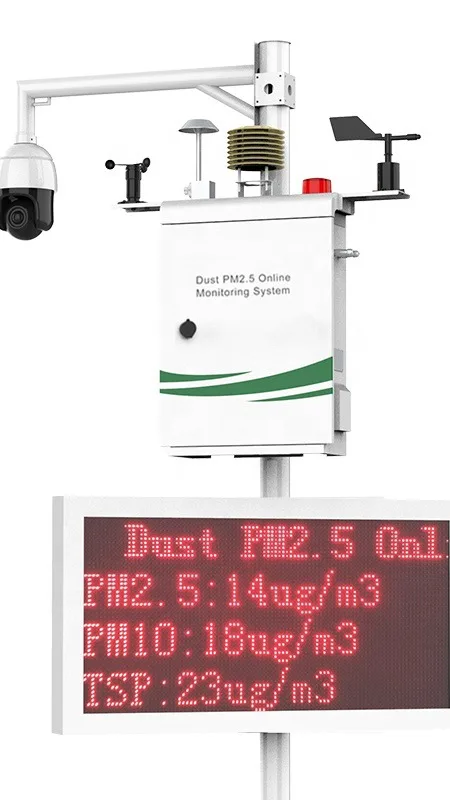 Safewill Es80a-y8 Pm10 Pm2.5 Tsp Wind Speed Wind Direction Noise Dust Concentration Measuring ...