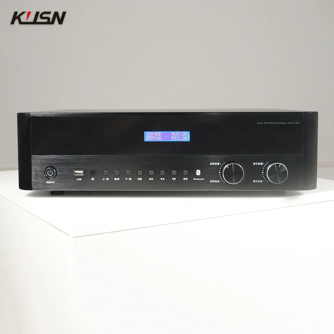 100W+100W+200W Analog DSP Audio Power Amplifier Karaoke Home Theater ...