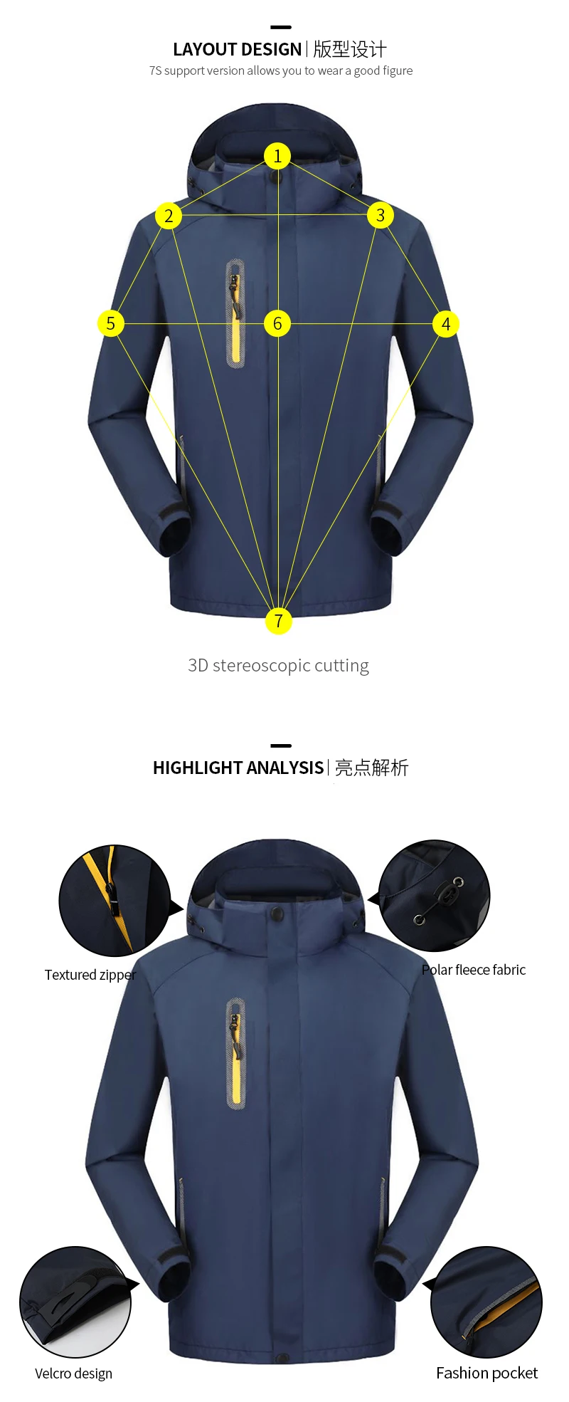 Wholesale Windproof Jacket Custom Logo Winter Outdoor Men's Sport ...