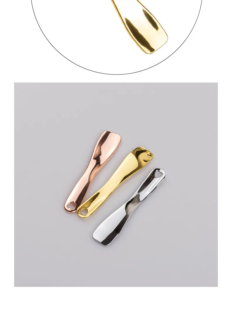 Wholesale Metal Spatula Mini Facial Cosmetic Eye Cream Mixing Spatula ...