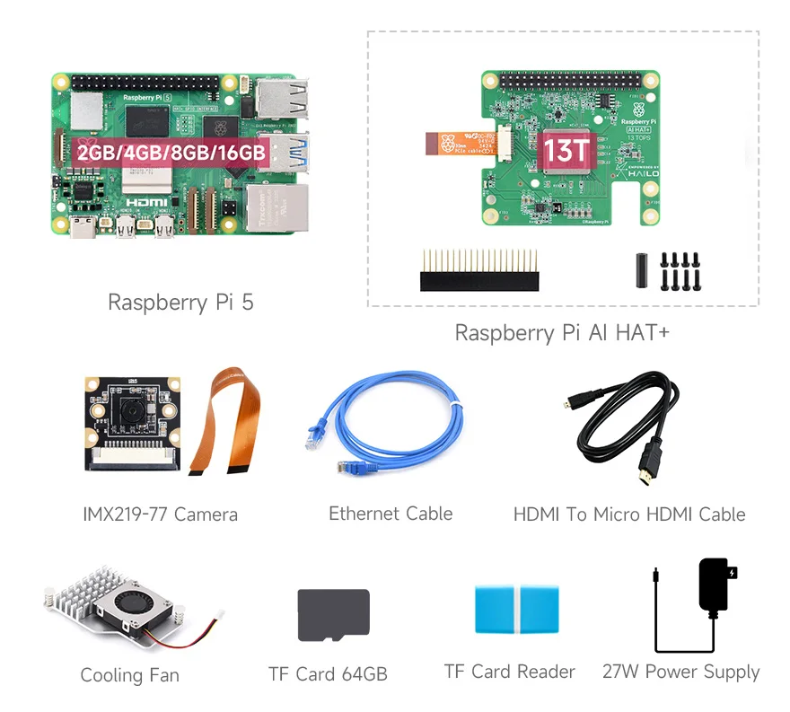 Waveshare PI5-16GB Display Kit A EU -SKU-30173 ,Raspberry Pi 5 Kit ...