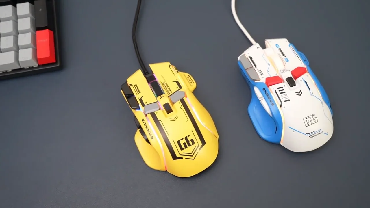 G6 Programmable Gaming Mouse 12800dpi Rgb Colorful Luminous Wire ...