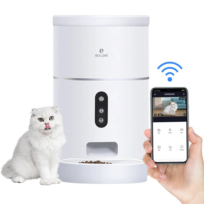 Smart Pet Feeder - Automatic Food Dispenser for Cats & Dogs