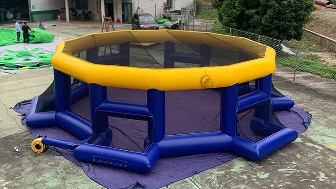 10m Inflatable Panna Football Field With Cover Customized Inflatable ...
