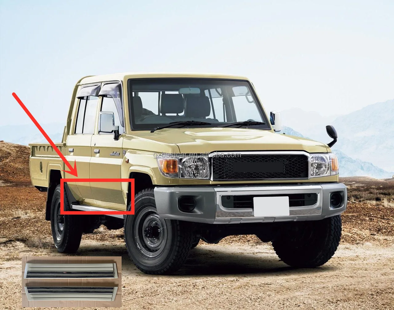 MAICTOP-kit de carrocería para landcruiser75, fj75, mejora de fj79 ...