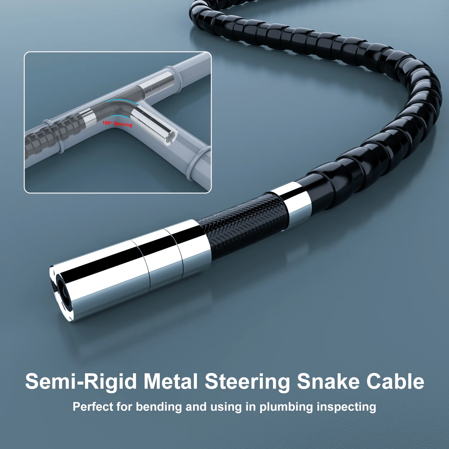 Ralcam Borescope - 5.5M 1M Tube 1080P 2 Way Articulating Endoscope