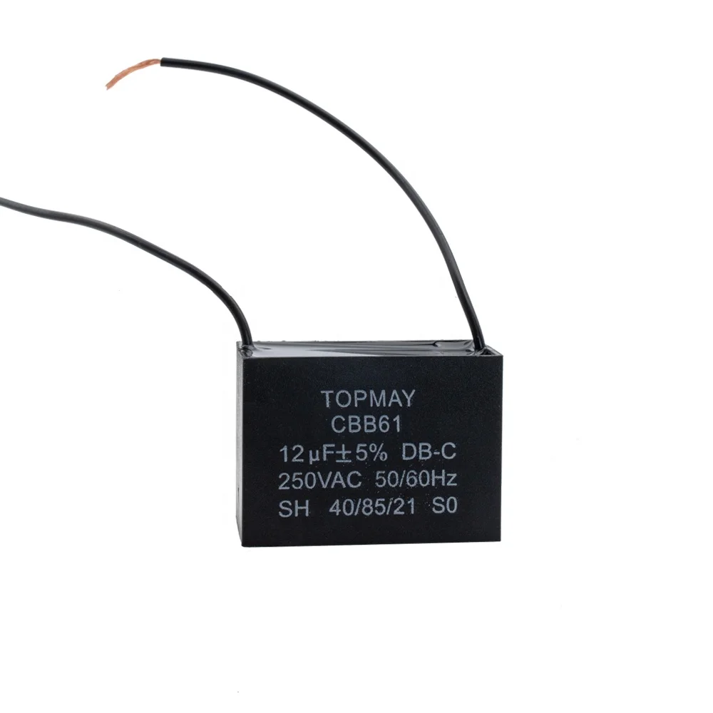 12uf 250vac Cbb61 Fan Capacitor Metallized Polypropylene Film Capacitor ...