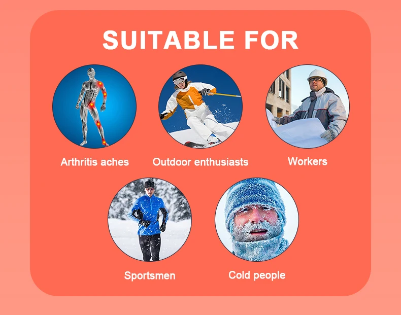 Hot Instant Adhesive Body Warmer Sticker Patch Pad 12 Hour Menstrual ...