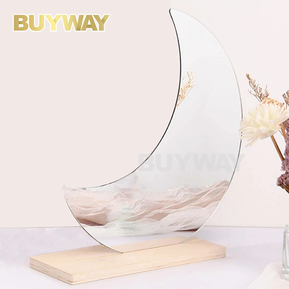 Irregular Decorative Cloud Shaped Aesthetic Frameless Tabletop Vanity ...