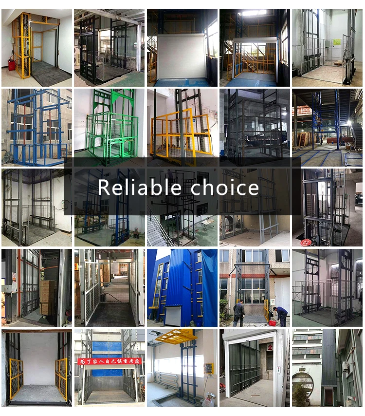 1ton Freight Elevator For Loading Basement Hydraulic Goods Lift ...