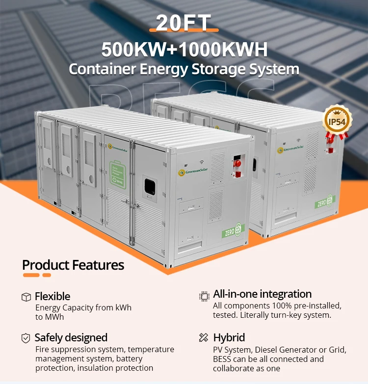 20ft Containers Energy Storage Battery System BMS Container with PCS or ...