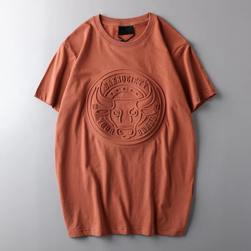 Shop Custom Street Wear Emboss T Shirts - 100% Cotton