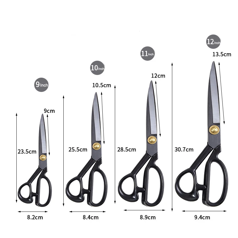 Professional Tailor Shears Heavy Duty Sewing Scissors Fabric Scissors ...