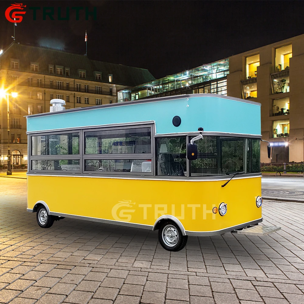Fast Food Car Fried Ice Cream Snack Machines Bus for Sale| Alibaba.com