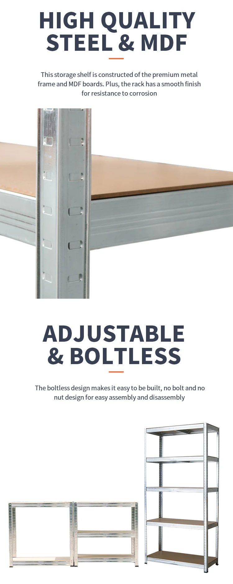 5 Tier Garage Shelving - Durable Metal Racking Solutions