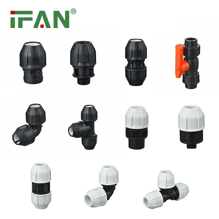 Ifan Hdpe Pipe Fitting Injection Drip Irrigation Water Fitting Plastic Coupling Pe Tube ...