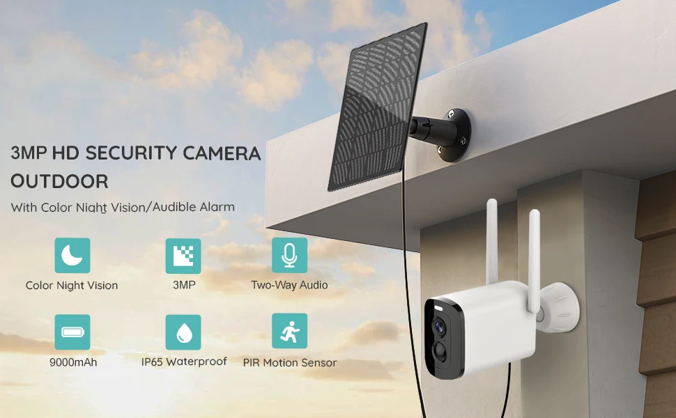 Human Motion Tracking 2K HD PIR Cctv Camera Security Camera ...