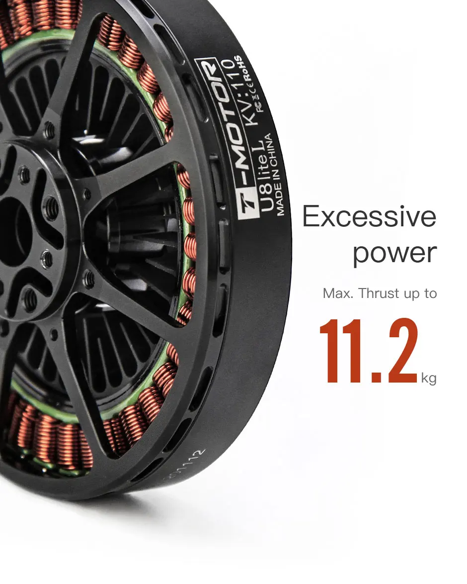 T-motor U8 Lite L Kv95 Kv110 Fast Speed Powerful Electric Brushless Dc ...