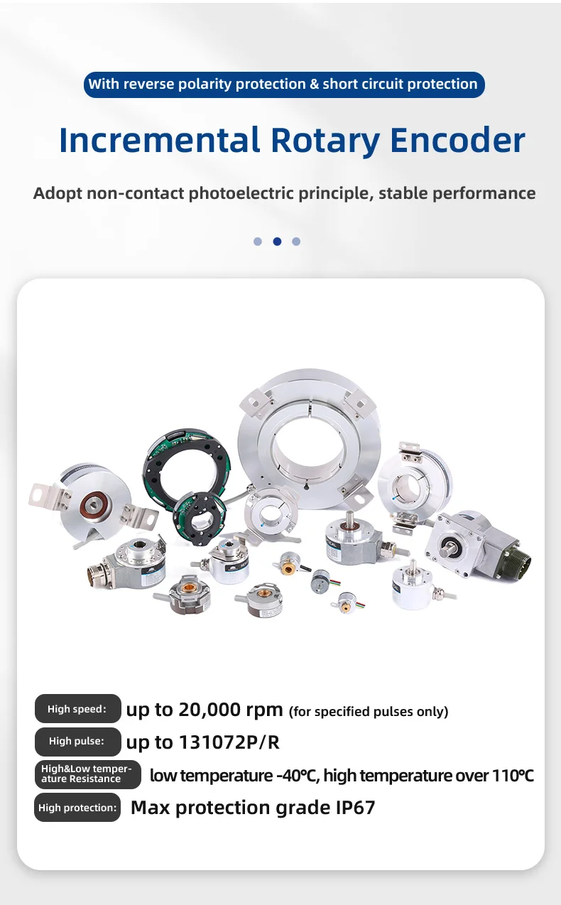 K58 Hollow Shaft Rotary Encoder Extra Thin Inner Diameter 15/16/18/20 ...