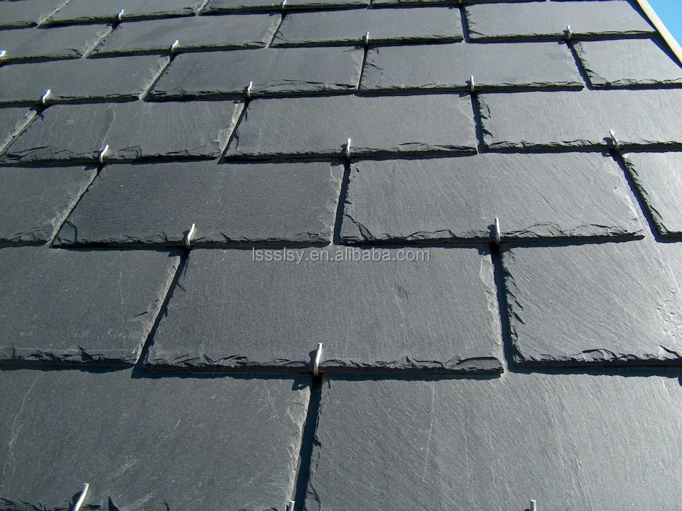 CE Certified Black Slate Roof Tiles | Custom Sizes | Durable Natural ...