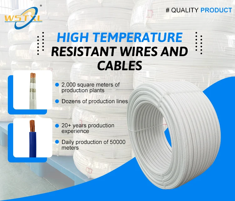 2 * 6mm Glass Fiber Braided Silica Gel Multi-core Wire And Cable With ...