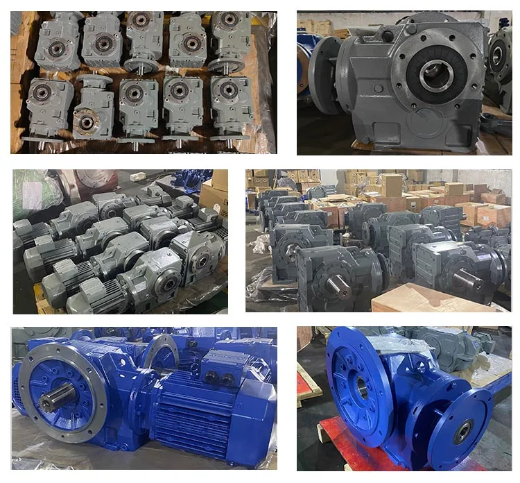 K Series Hardened Helical Bevel Gear Reductor Transmission 1:20 Ratio ...