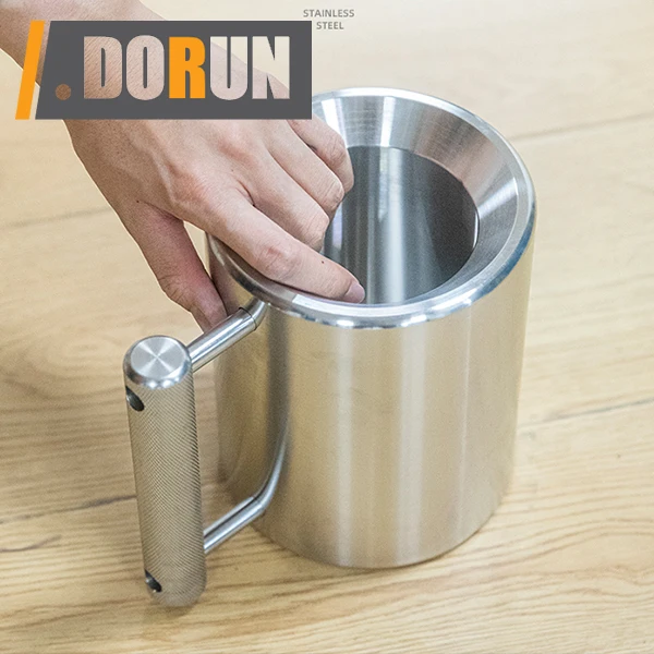 304 Stainless Steel Dumbbell Weight Heavy Mug for Training