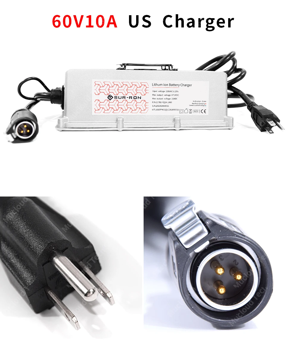 Surron 72v 60v10a Charger Light Bee X Charging Tools Motocross Sur Ron ...