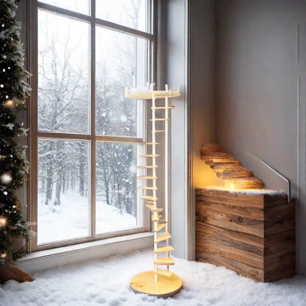 Eco-friendly Cat Toy - Spiral Staircase Climbing Post