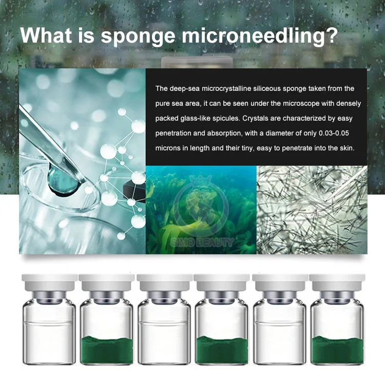 Skin Moisturizing Spicule Powder Microneedling Sponge Salon Peel Kit ...