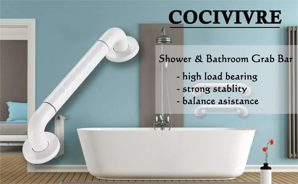 Plastic Straight Grab Rails Hand Rails Anti-slip Shower Handle Handicap ...