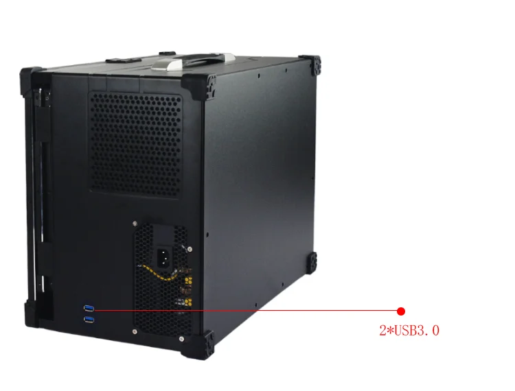 Ruggedized Trifold Computer with Three 18.5 LCD Displays