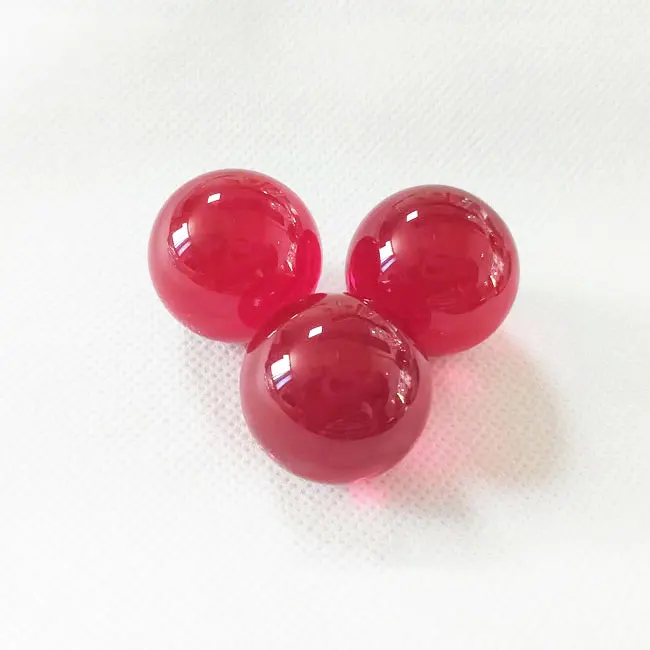 Wholesale Gemstone Beads: Synthetic Ruby Sphere 3mm-6mm Loose Gemstone ...