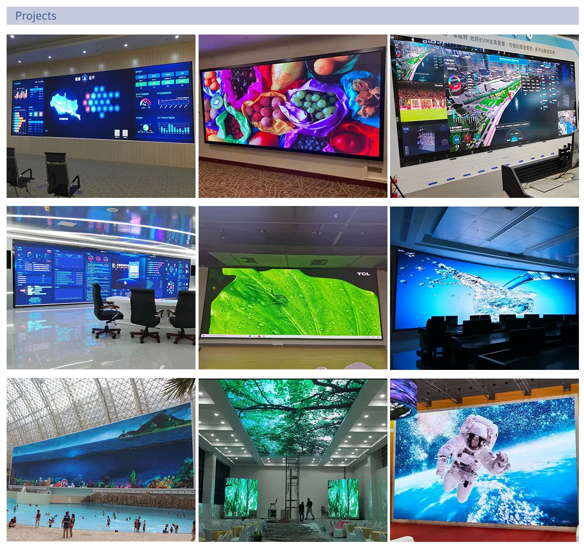 Small Pixel Pitch 4k 8k P1.53 Indoor Seamless Fixed Led Video Wall ...