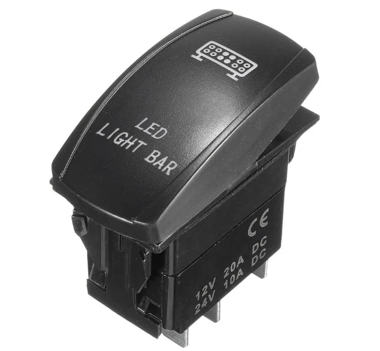 Automotive Rocker Switch 3 4 5 6 7 8 9 10 Pin 12v/24v Led Light Jumper ...