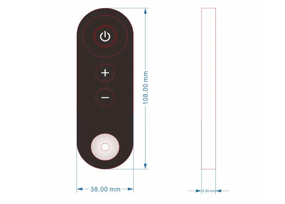 315mhz 433mhz RF Remote Control for LED Light Home Automation