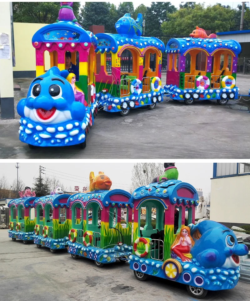 Train in Ocean - Attractive Mini Kiddie Trackless Train
